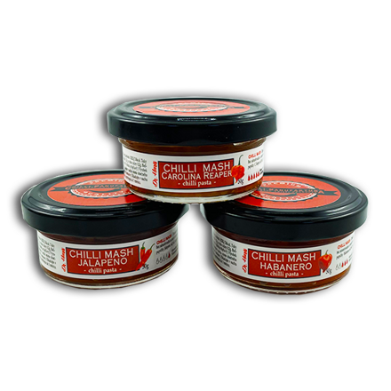 Chilli Mash pasty a pyré (puree)